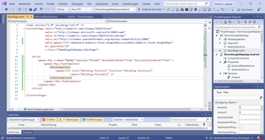 How to integrate Google Maps in an App ᐅ Full source code included