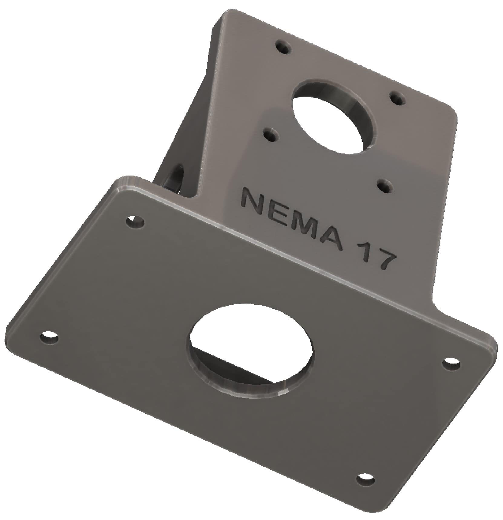 STL for Stepper Stand Nema 17 Created with SolidWorks 2025!