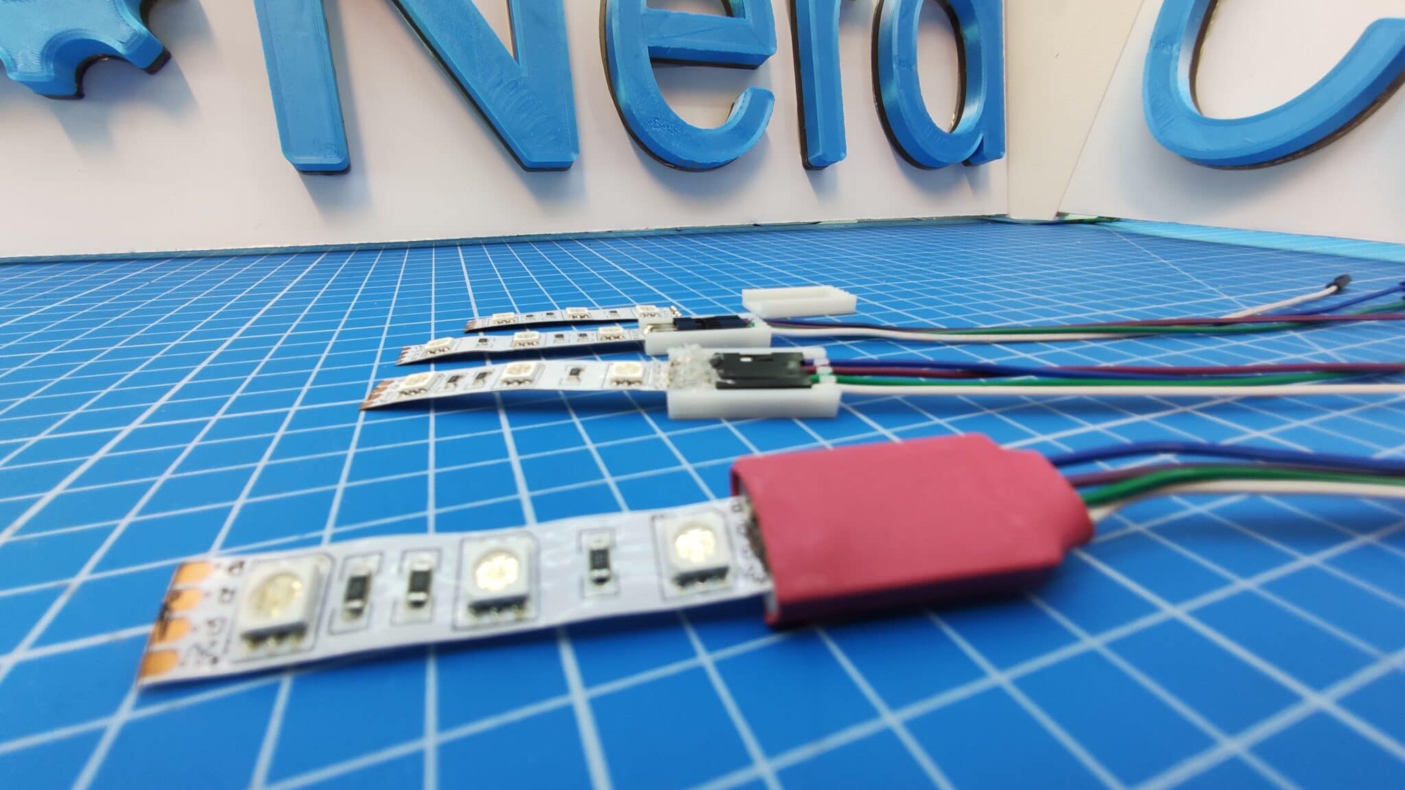 3D printed connector as soldering aid 2025 jumper cables to LED strips!