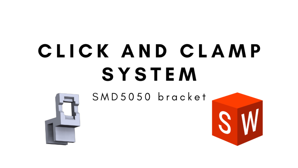 3D printing LED strip click system - SMD5050 bracket (2025)